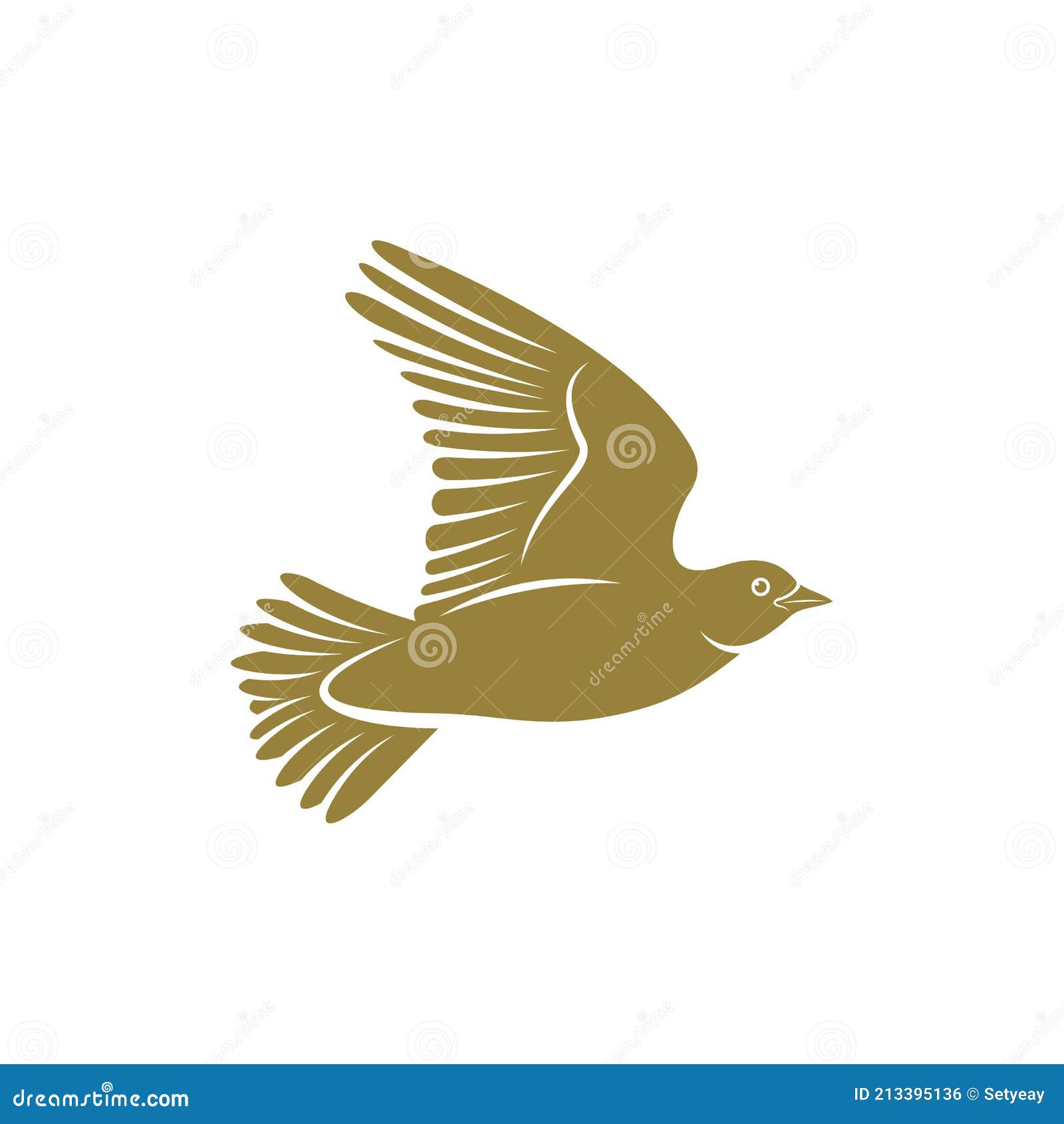 Lark Bird Design Vector Illustration, Creative Lark Bird Logo Design ...
