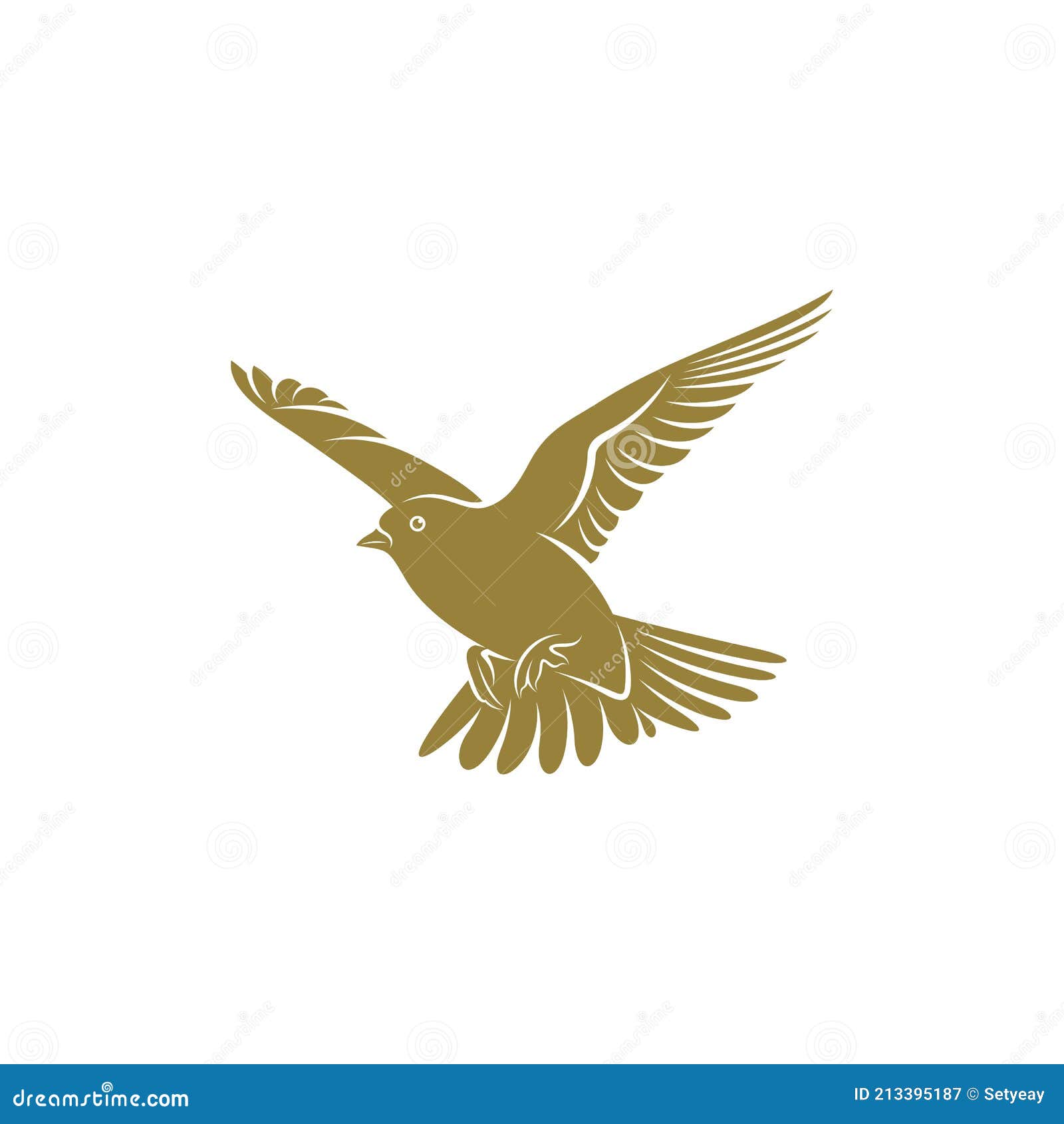 Lark Bird Design Vector Illustration, Creative Lark Bird Logo Design ...