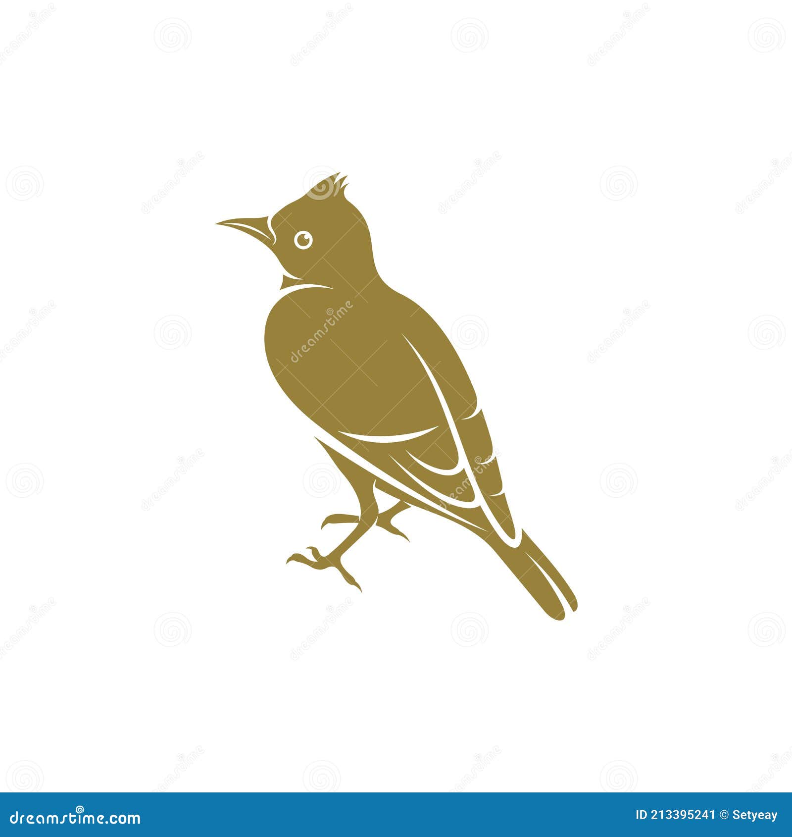 Lark Bird Design Vector Illustration, Creative Lark Bird Logo Design ...