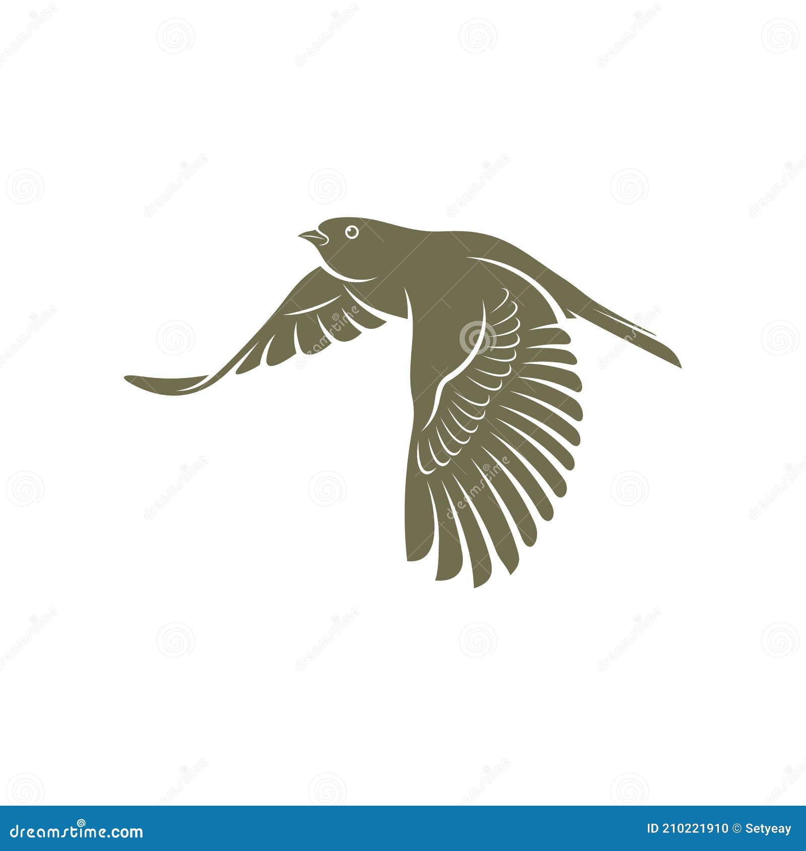 Lark Bird Logo Design Vector. Icon Symbol. Template Illustration Stock ...