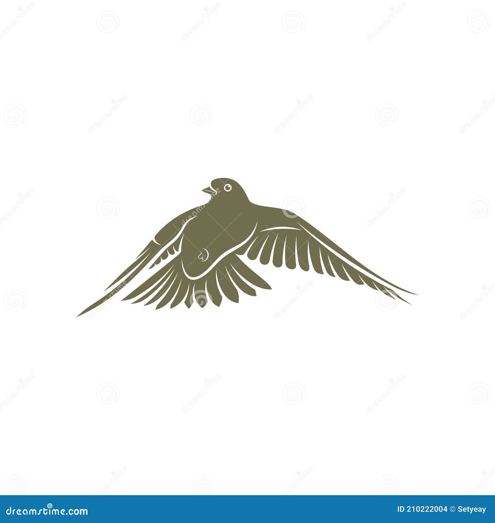 Lark Bird Logo Design Vector. Icon Symbol. Template Illustration Stock ...