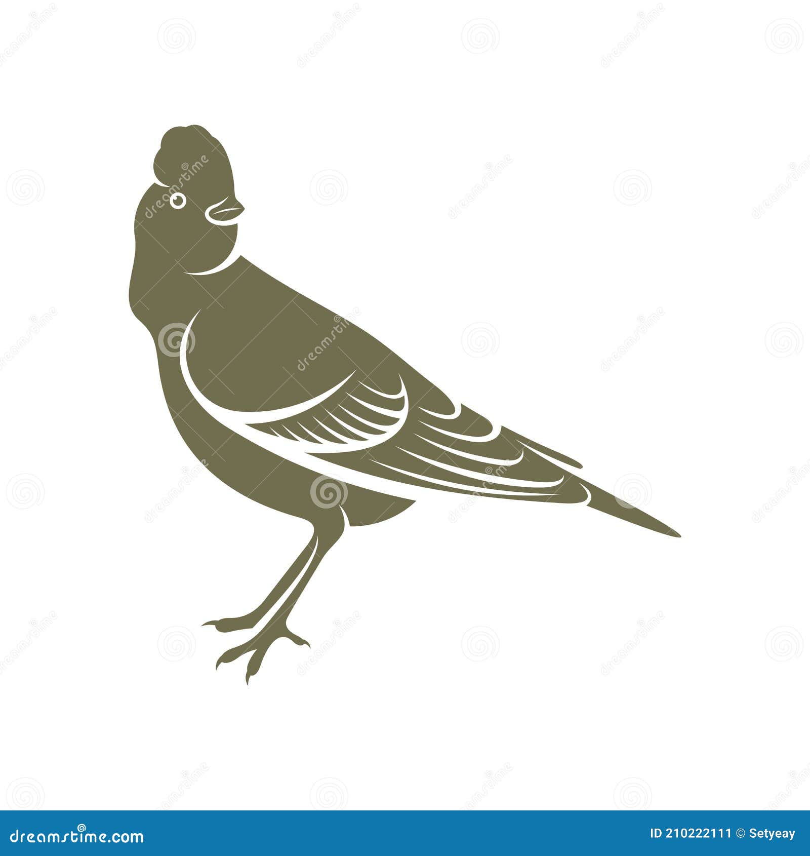 Lark Bird Logo Design Vector. Icon Symbol. Template Illustration Stock ...