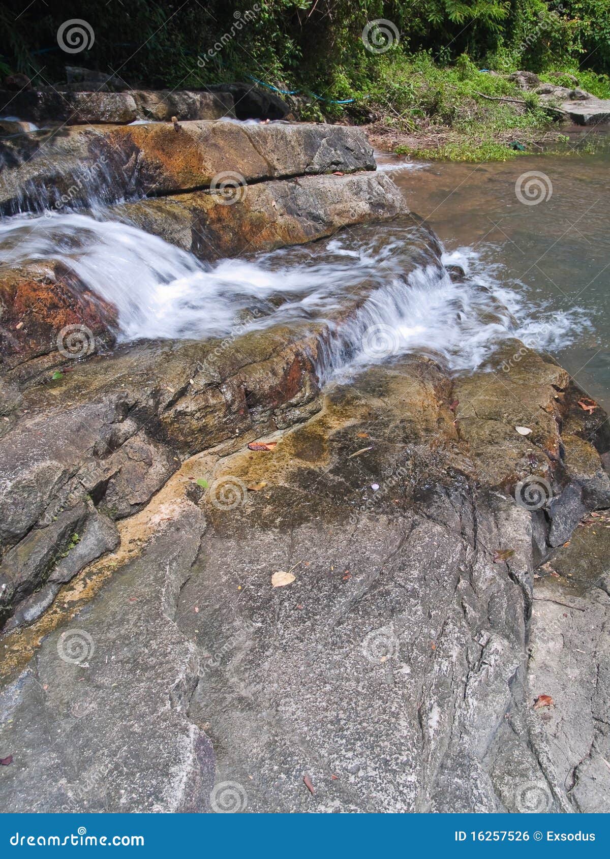 Larn Rak waterfall stock photo. Image of water, route - 16257526