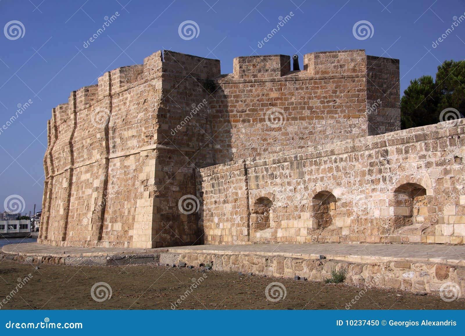 Larnaca Castle stock photo. Image of fort, touristic - 10237450