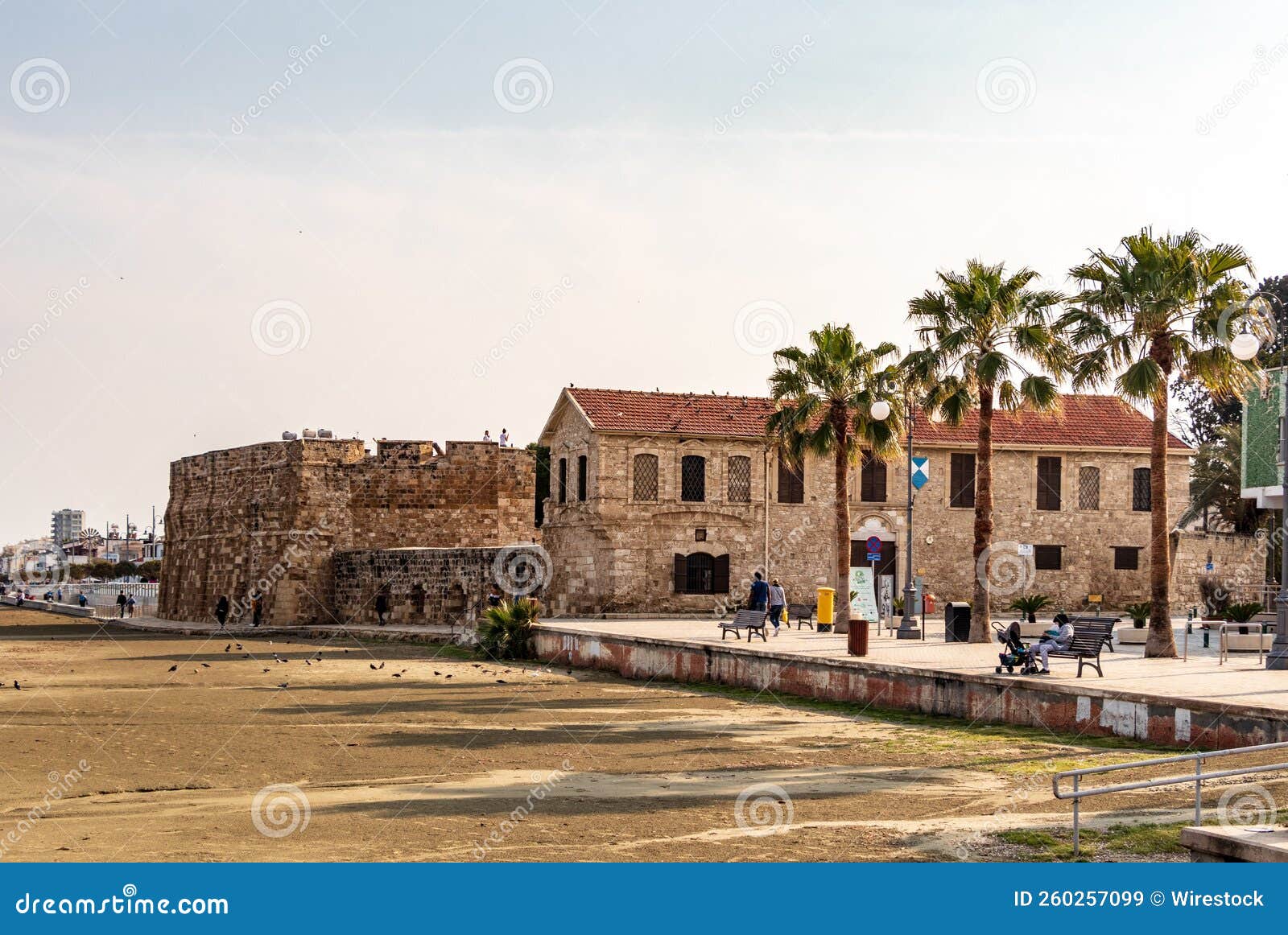 Larnaca Castle on the Southern Coast of Cyprus Editorial Stock Image ...