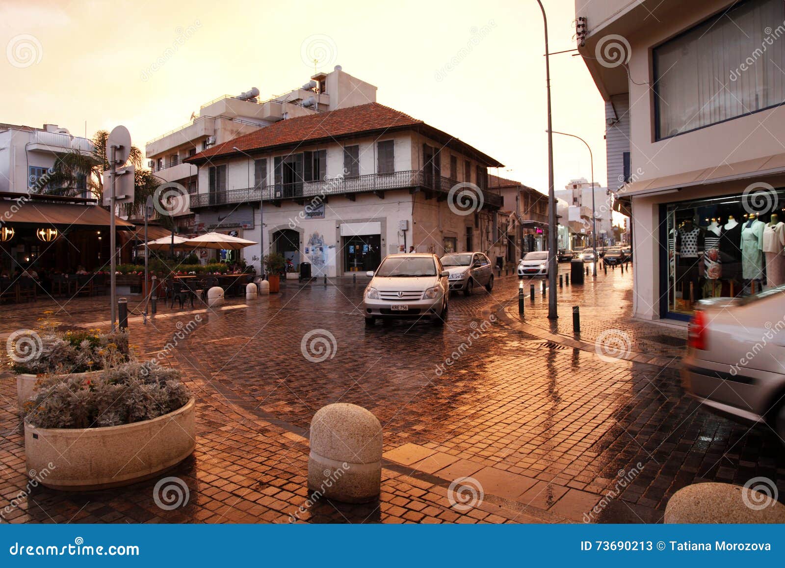 Larnaca on Cyprus editorial stock photo. Image of ancient - 73690213