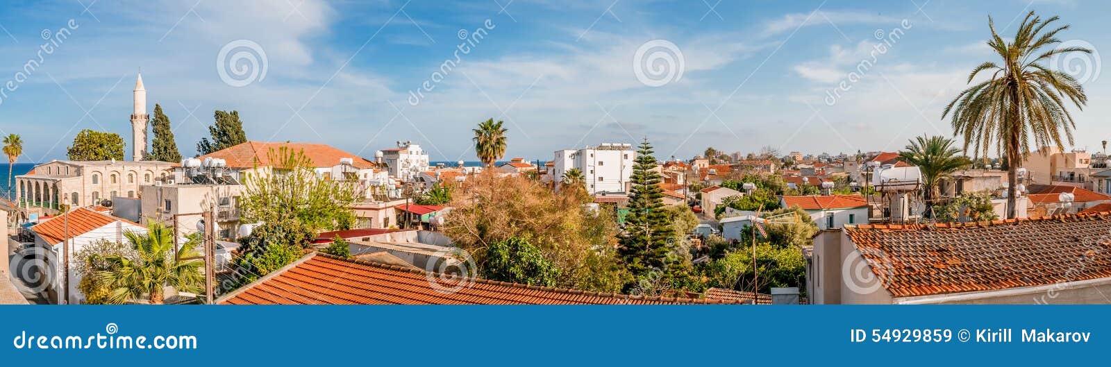 Larnaca. Cyprus stock image. Image of island, panoramic - 54929859