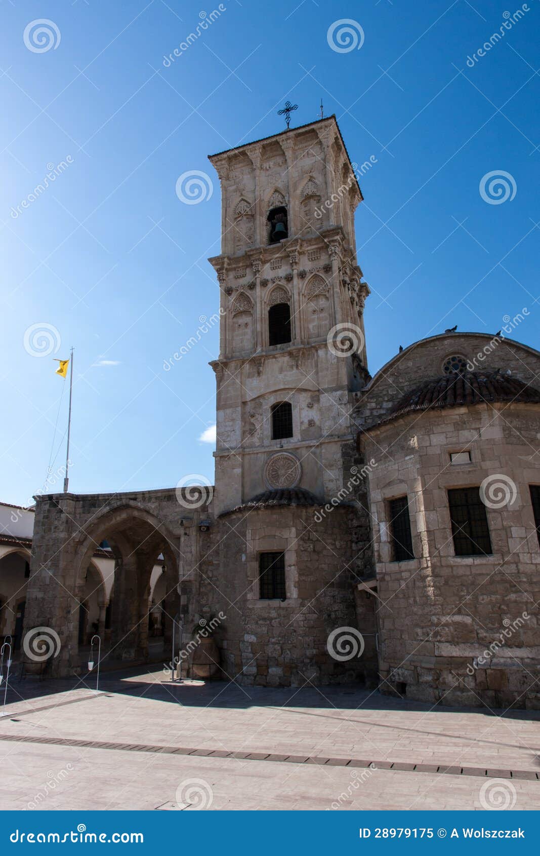 Larnaca old town Church stock image. Image of europe - 28979175