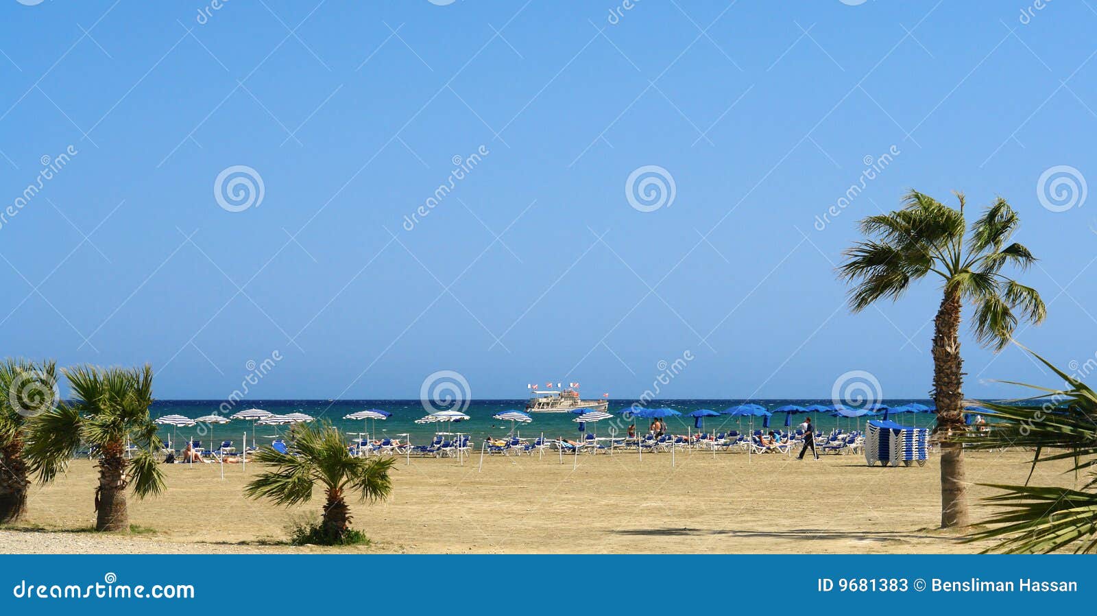 Larnaka beach stock image. Image of cyprus, sand, beach - 9681383