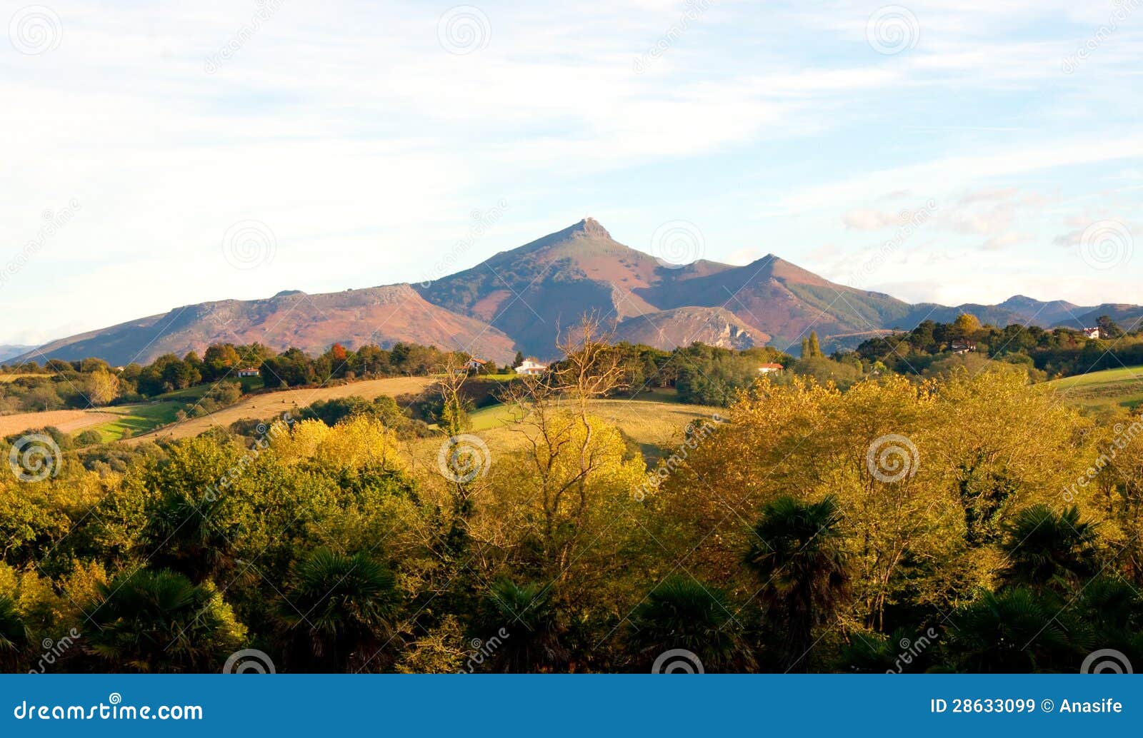 Larrun mountain, Pyrenees. stock image. Image of navarra - 28633099
