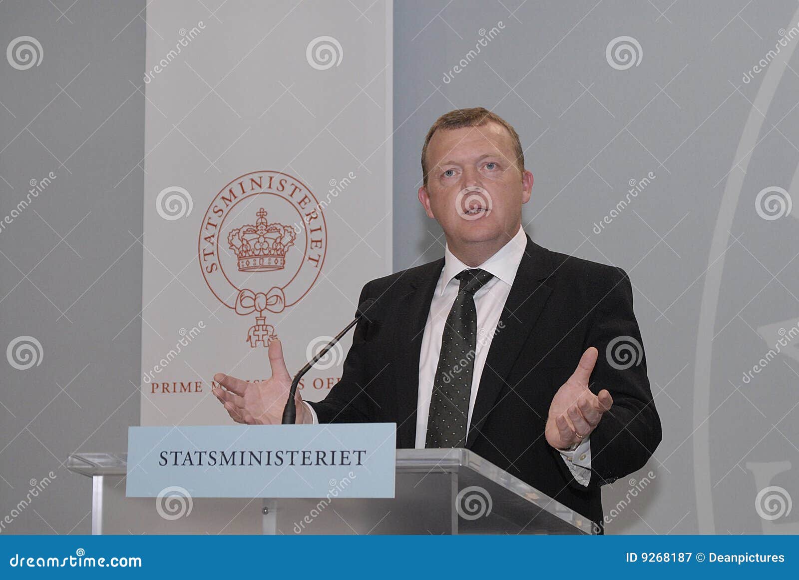LARS LØ‹KE RASMUSSEN_DANISH PM Editorial Photography - Image of ...