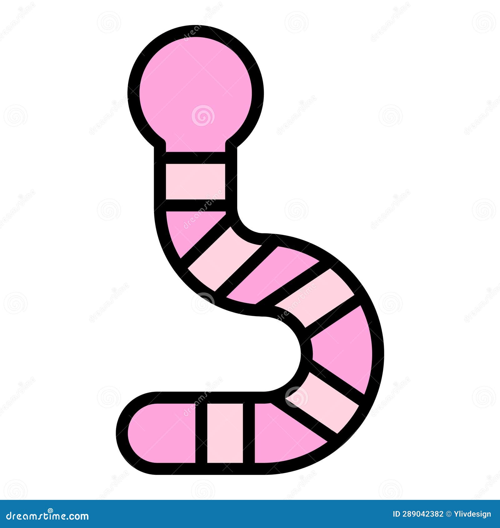 Larva Worm And Apple Cartoon Coloring Page For Toddle | CartoonDealer ...