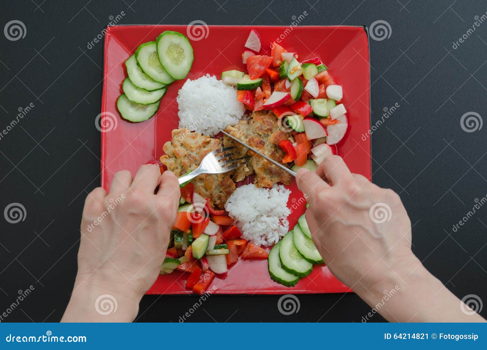 Las Chuletas Tajadas Con Adornan Imagen de archivo - Imagen de alimento ...