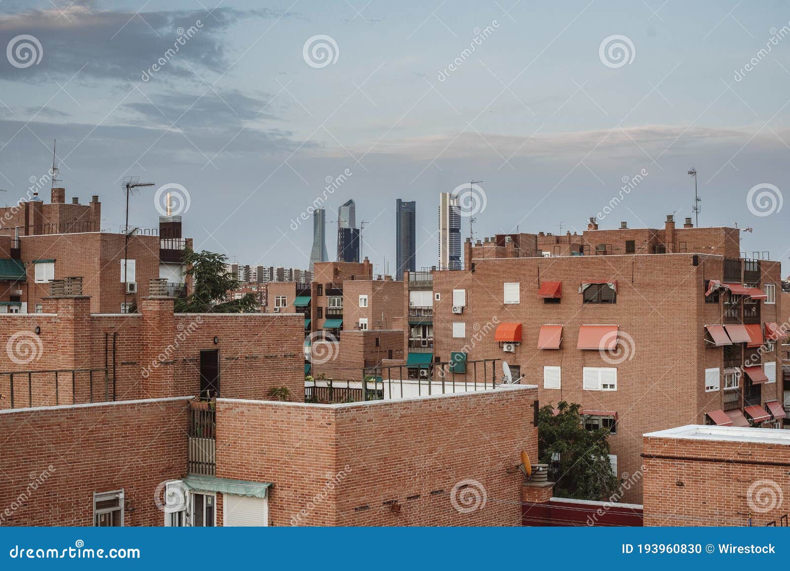 Las Cuatro Torres De Madrid. Editorial Image - Image of district ...