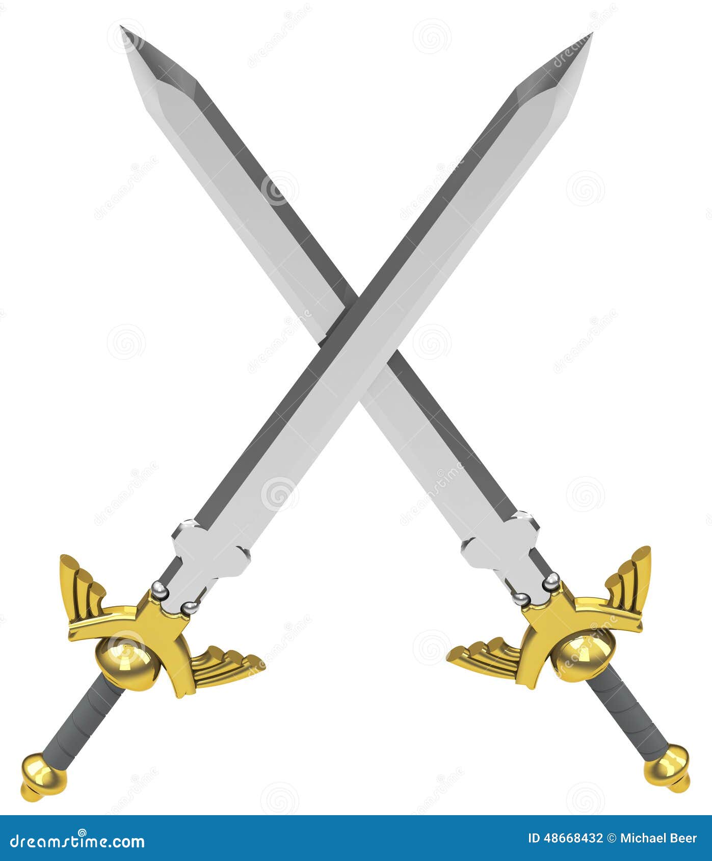 Las espadas cruzadas stock de ilustración. Ilustración de antigüedad ...