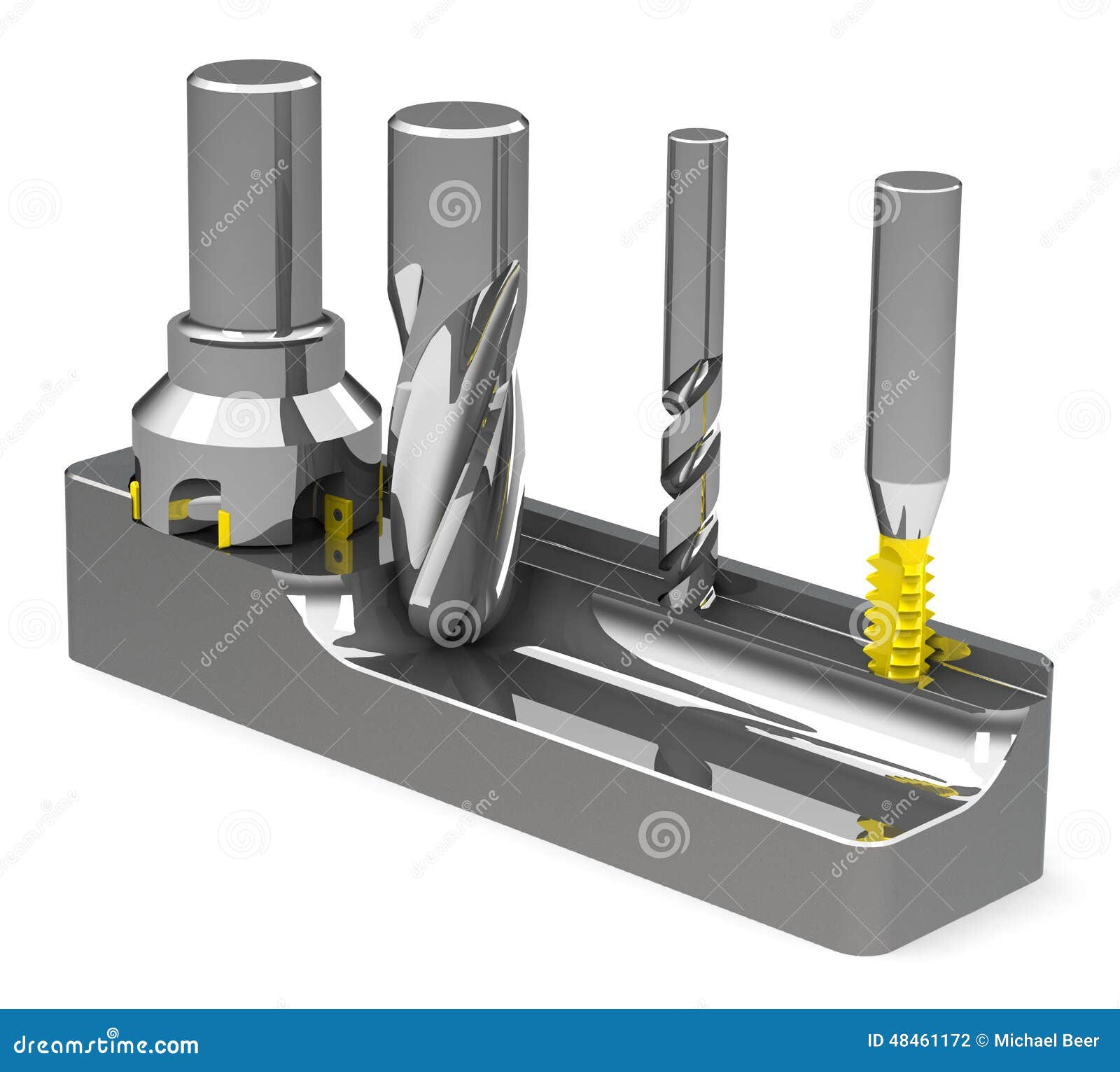 Las fresas stock de ilustración. Ilustración de industrial - 48461172
