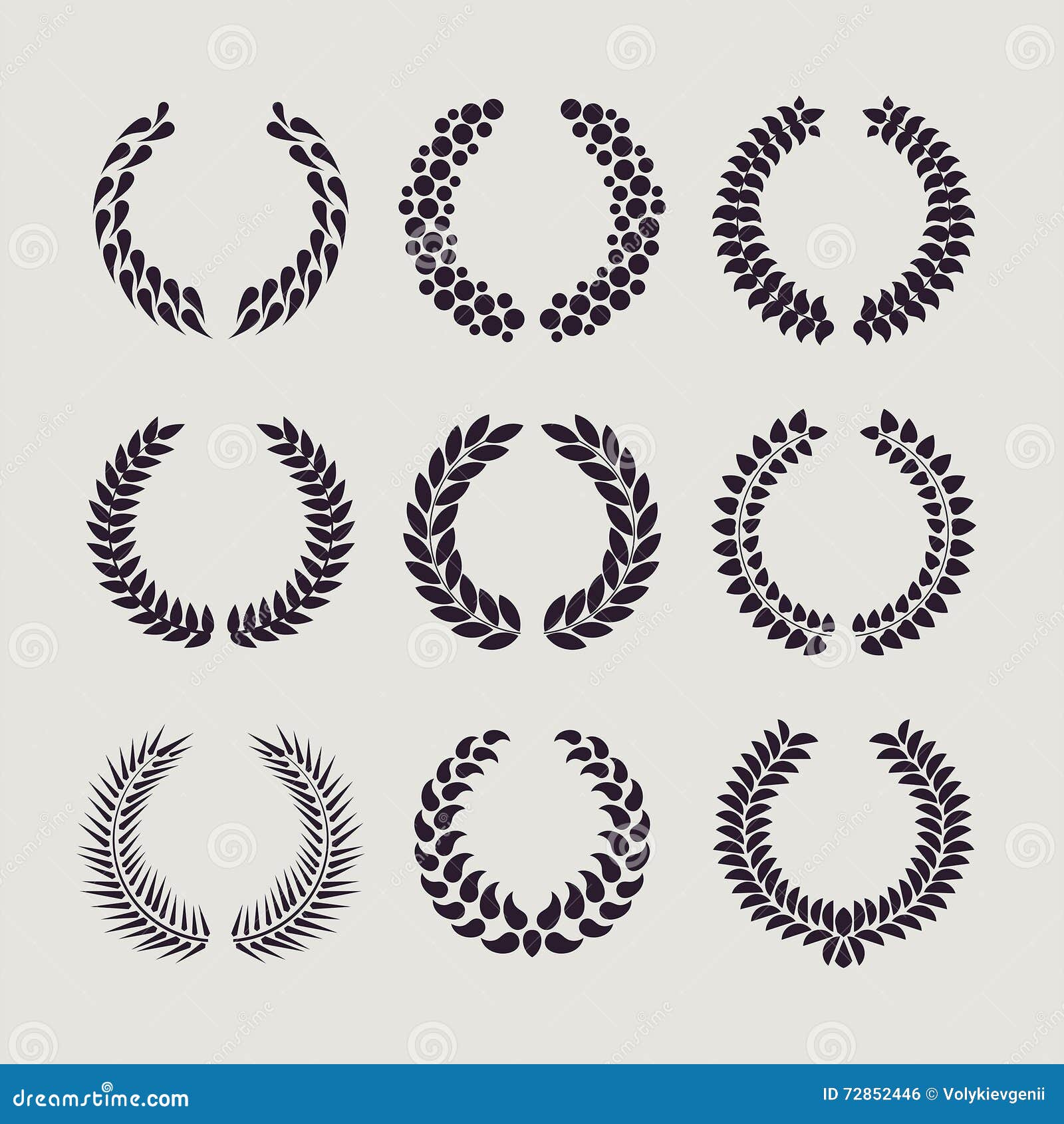 Las Guirnaldas Vector El Sistema Ilustración del Vector - Ilustración ...