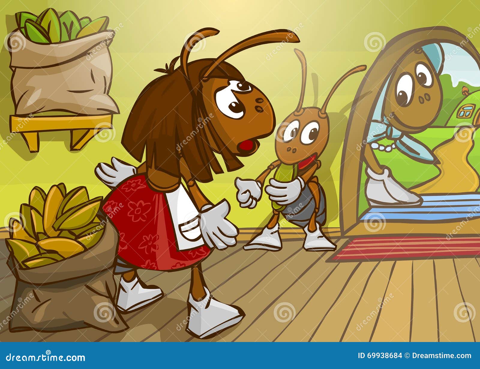 Las Lecciones De La Generosidad 3 Stock de ilustración - Ilustración de ...