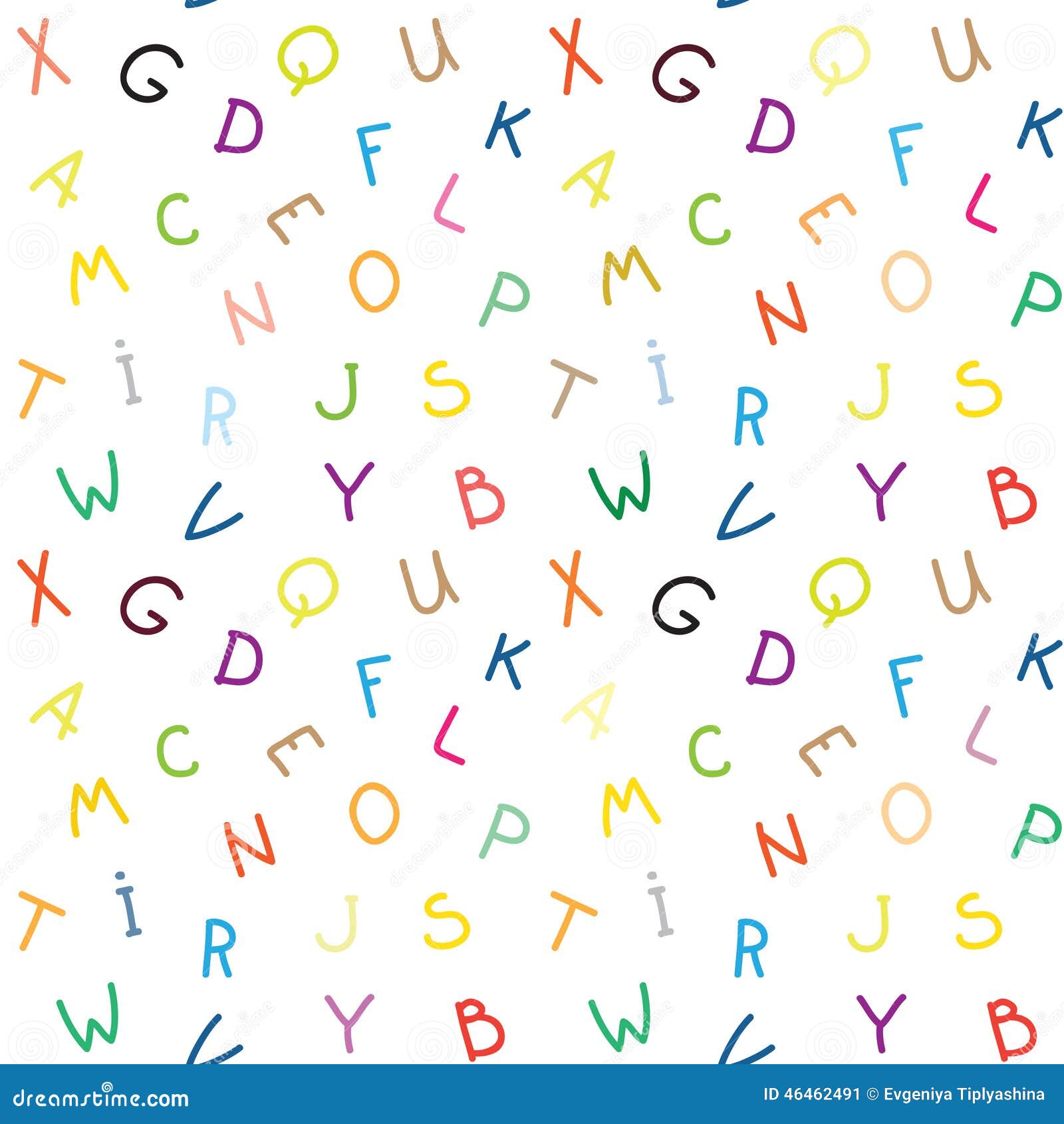 Las Letras Textura Inconsútil Ilustración del Vector - Ilustración de ...