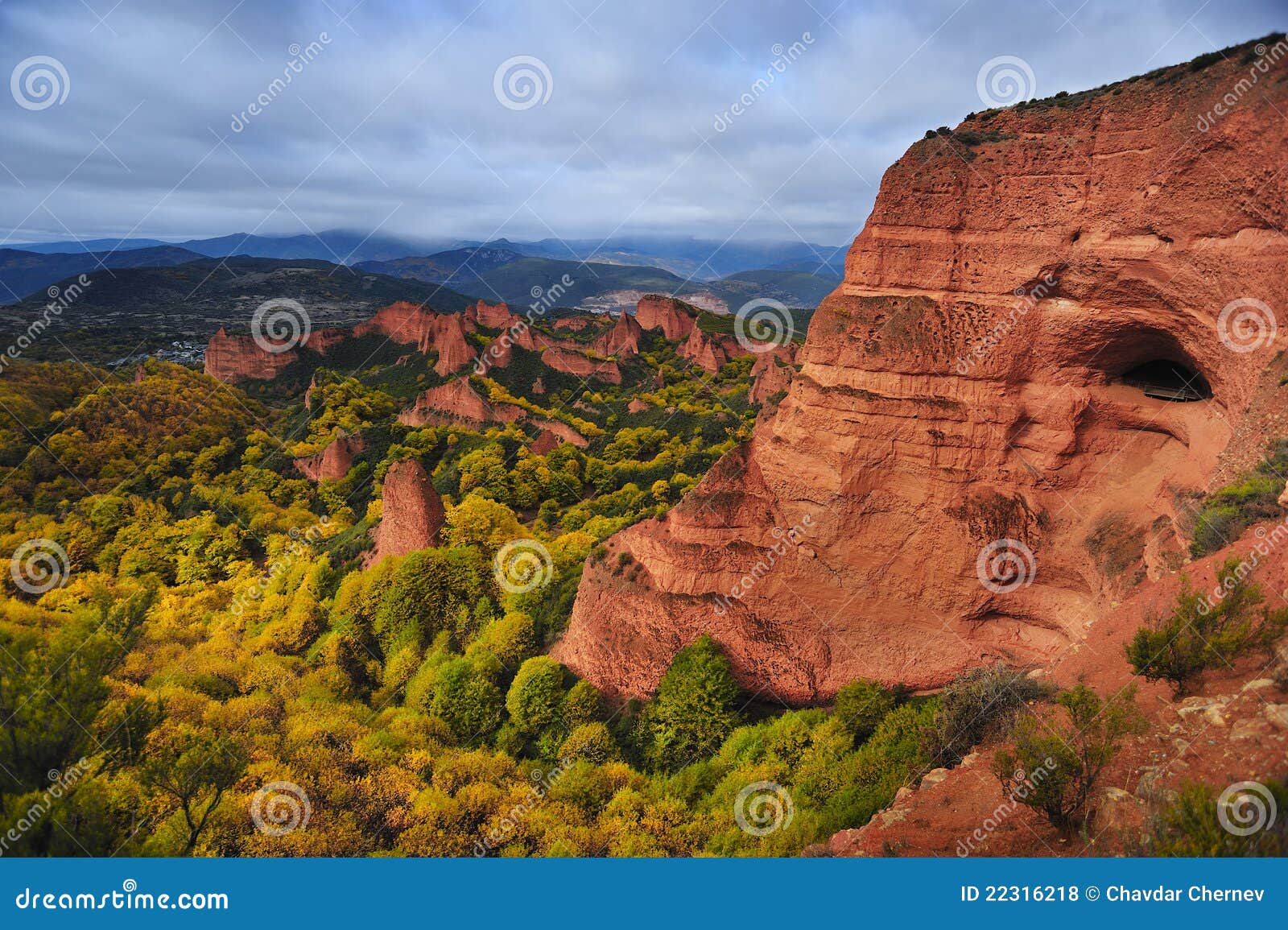 Las Medulas stock photo. Image of forest, medulas, leon - 22316218