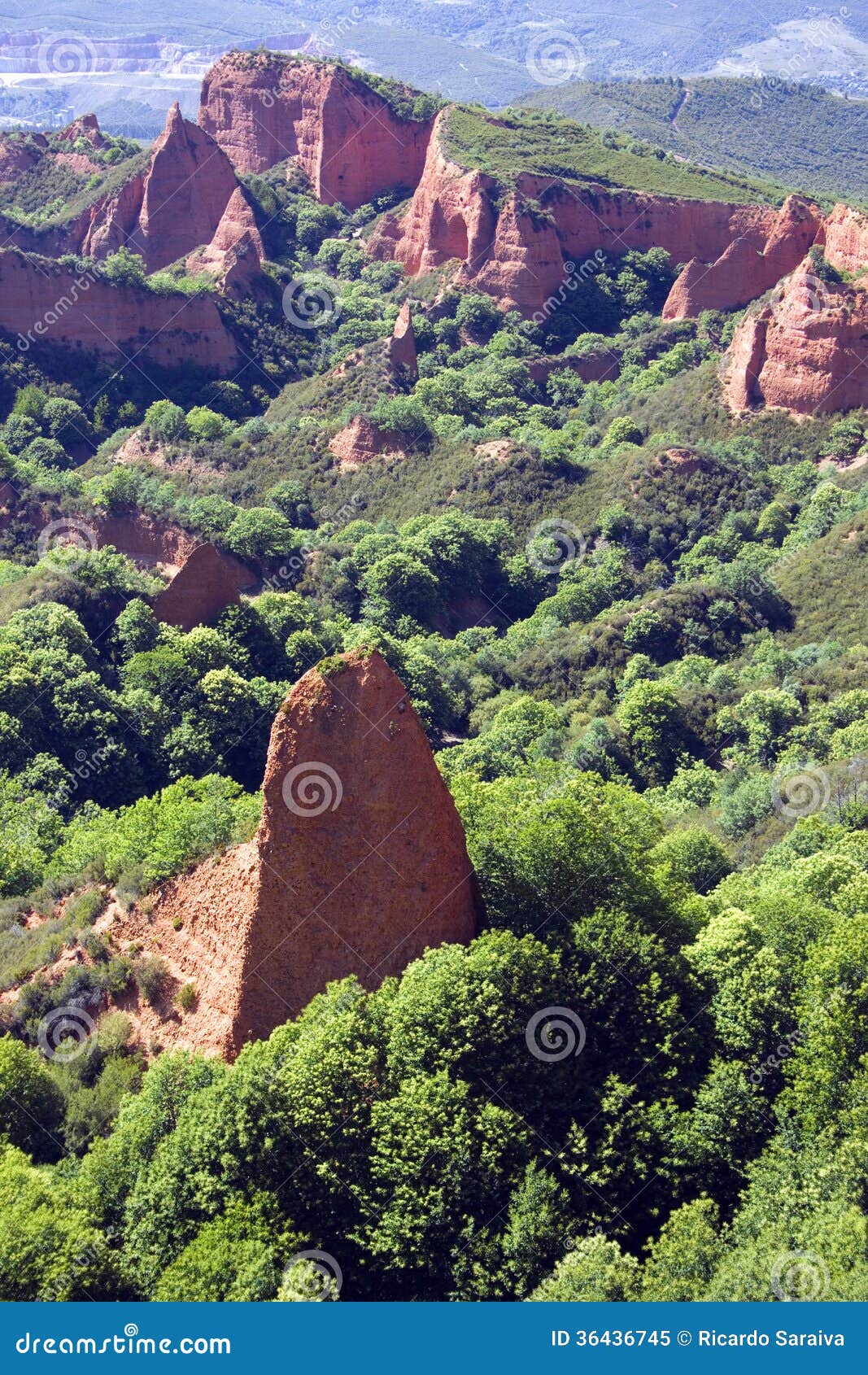 Las Medulas Ancient Roman Mines, UNESCO Stock Image - Image of nature ...