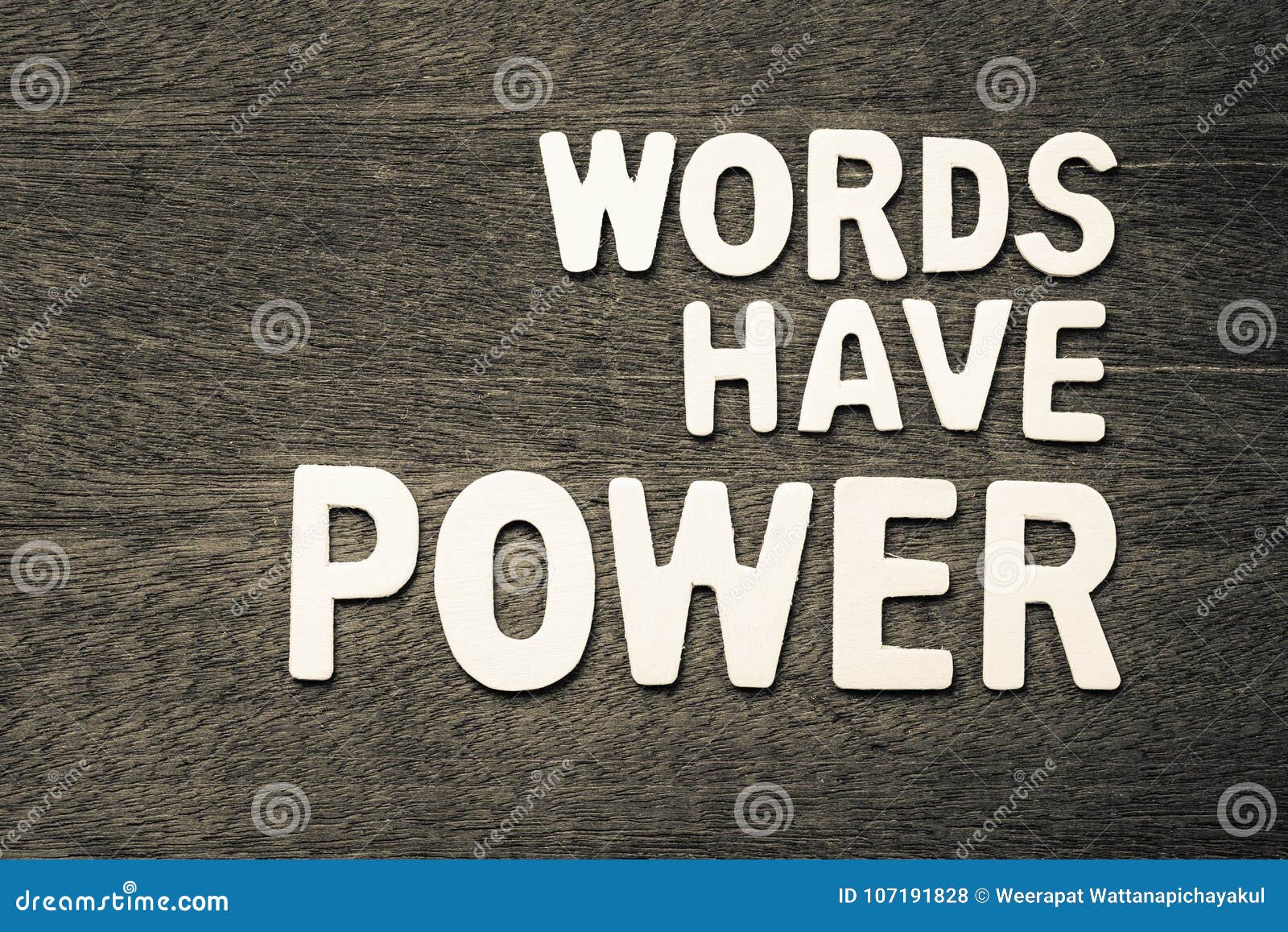 Las palabras tienen poder foto de archivo. Imagen de historia - 107191828