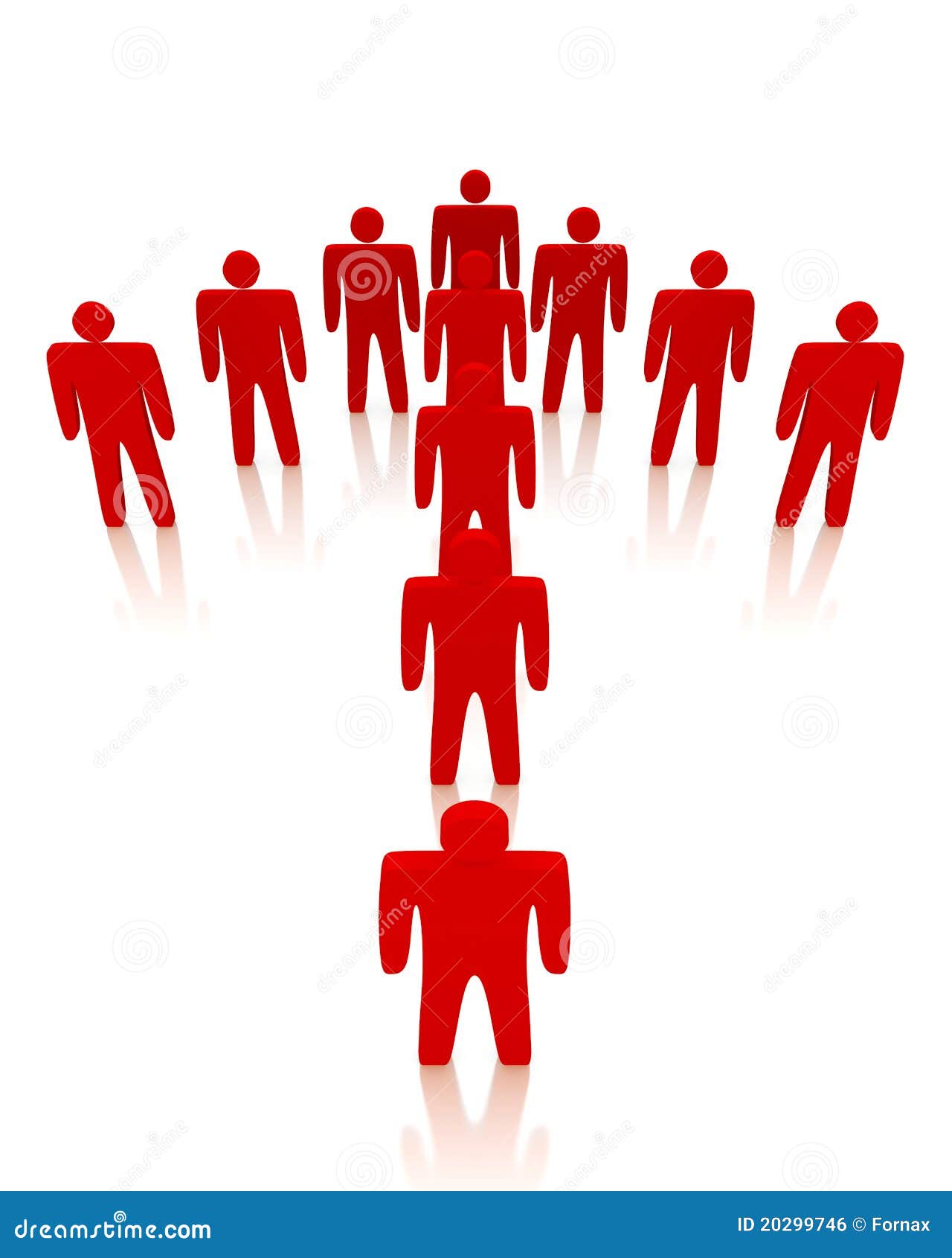 Las Personas Formadas En Flecha Imagen. Imagen: 20299746