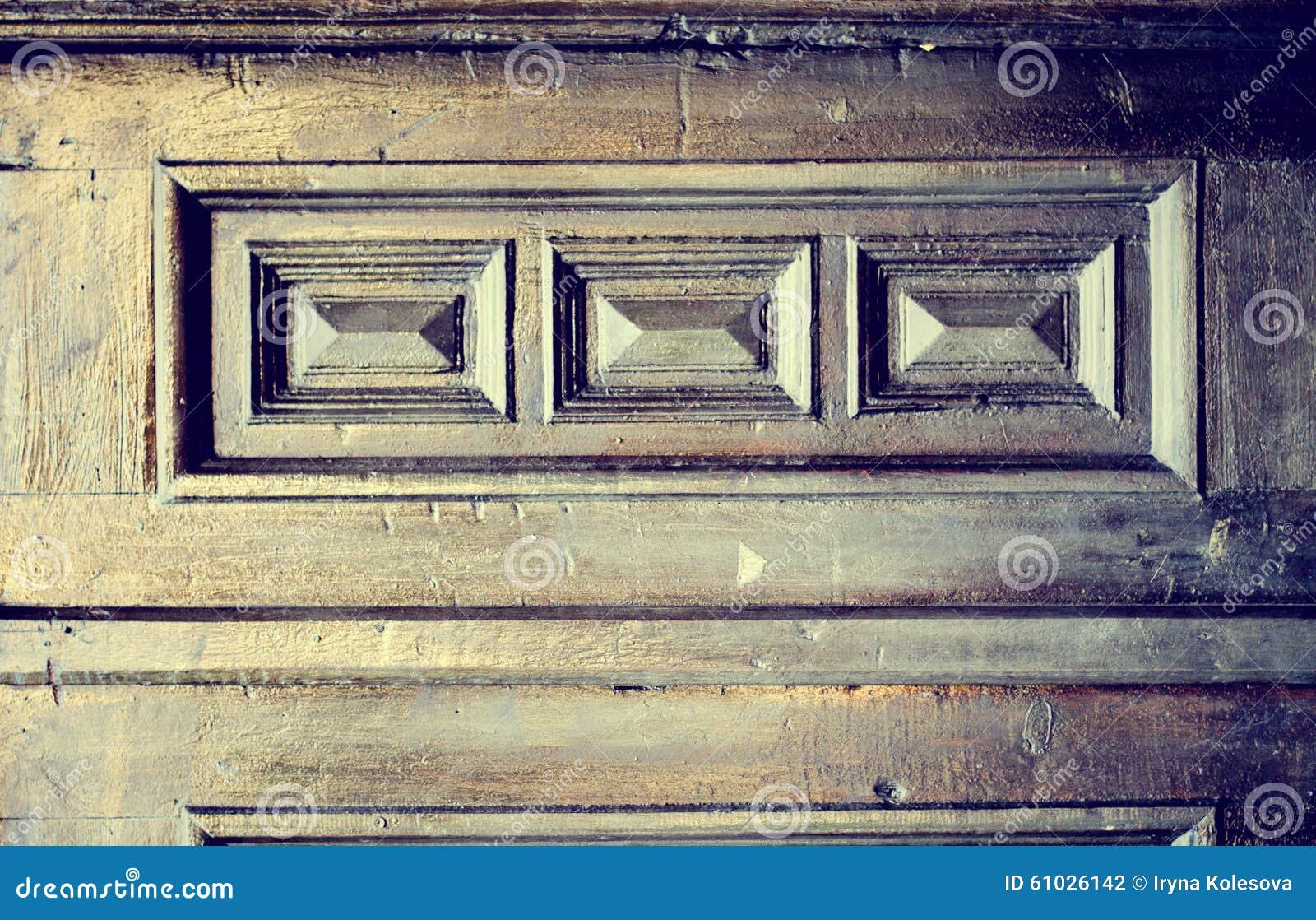 Las Puertas De Madera Del Viejo Vintage Foto De Archivo Imagen De