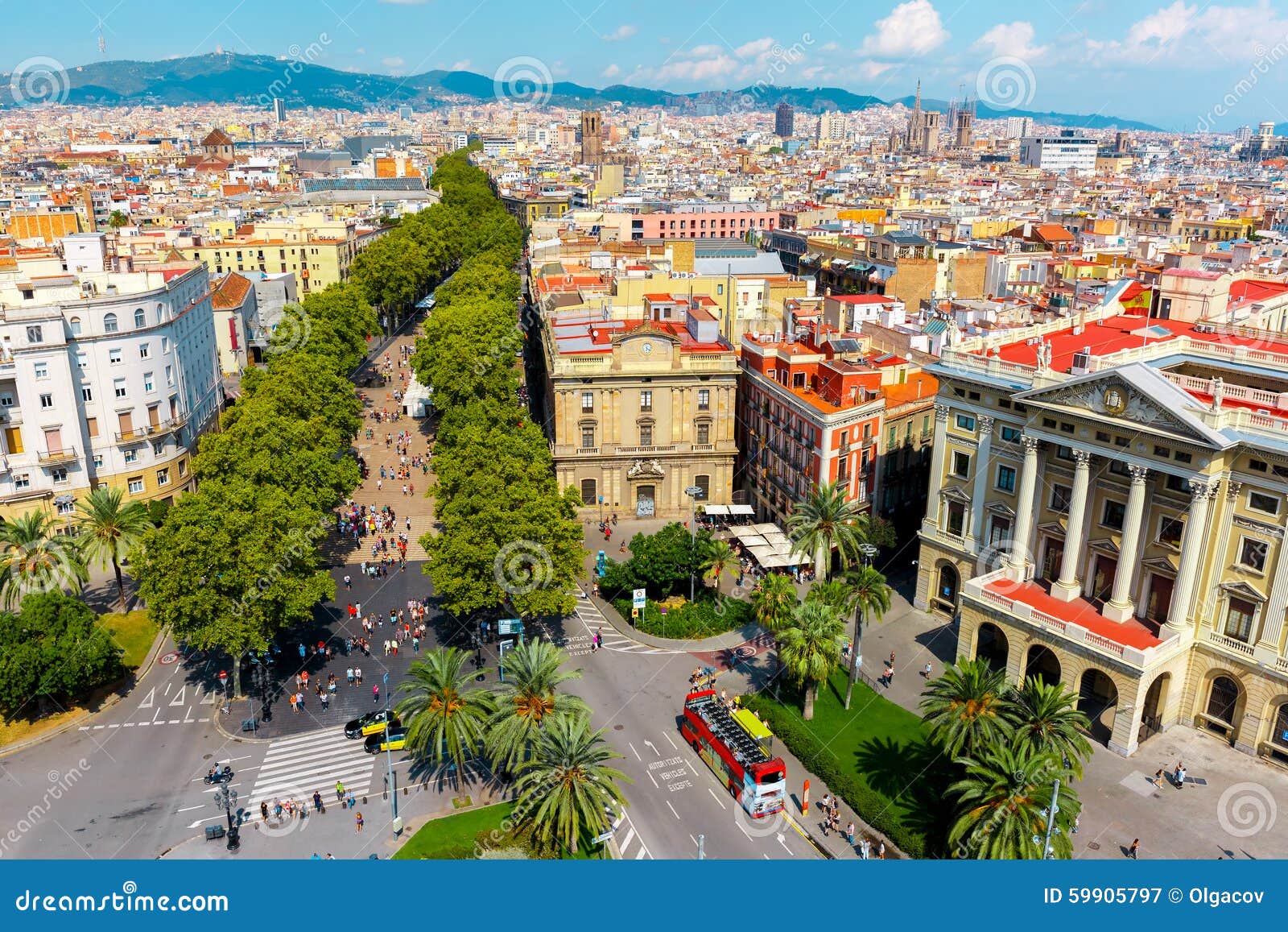 Las Ramblas à Barcelone, Catalogne, Espagne Image stock - Image du beau ...