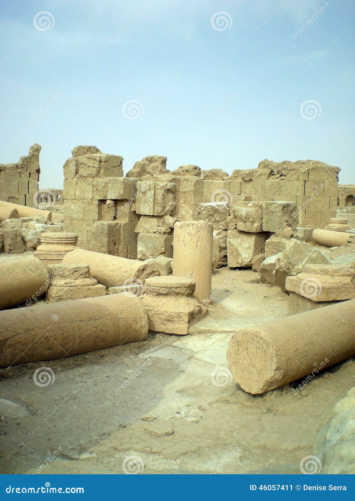 Las ruinas de Rasafa imagen de archivo. Imagen de diocleciano - 46057411
