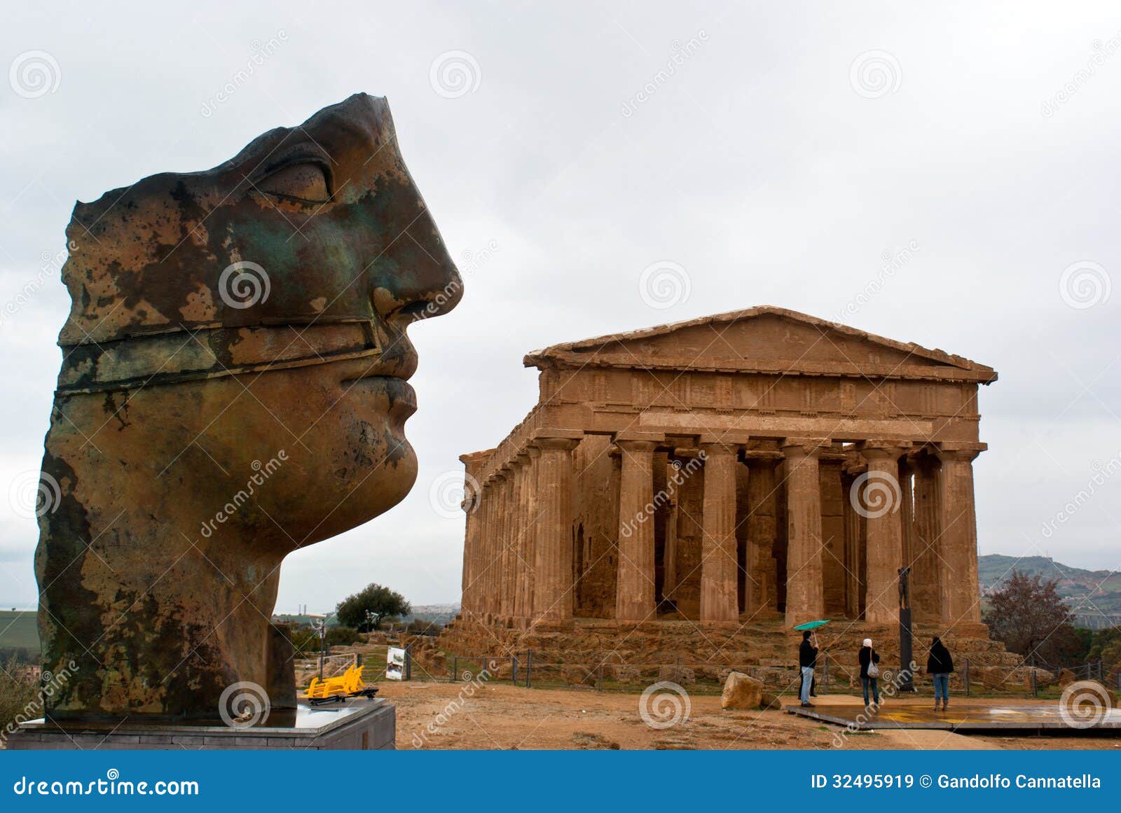 Las Ruinas Del Templo De Concordia, Agrigento Imagen de archivo ...