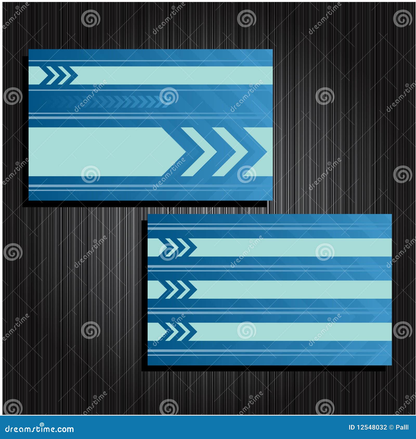 Las Tarjetas De Visita Fijaron 32 Ilustración del Vector - Ilustración ...