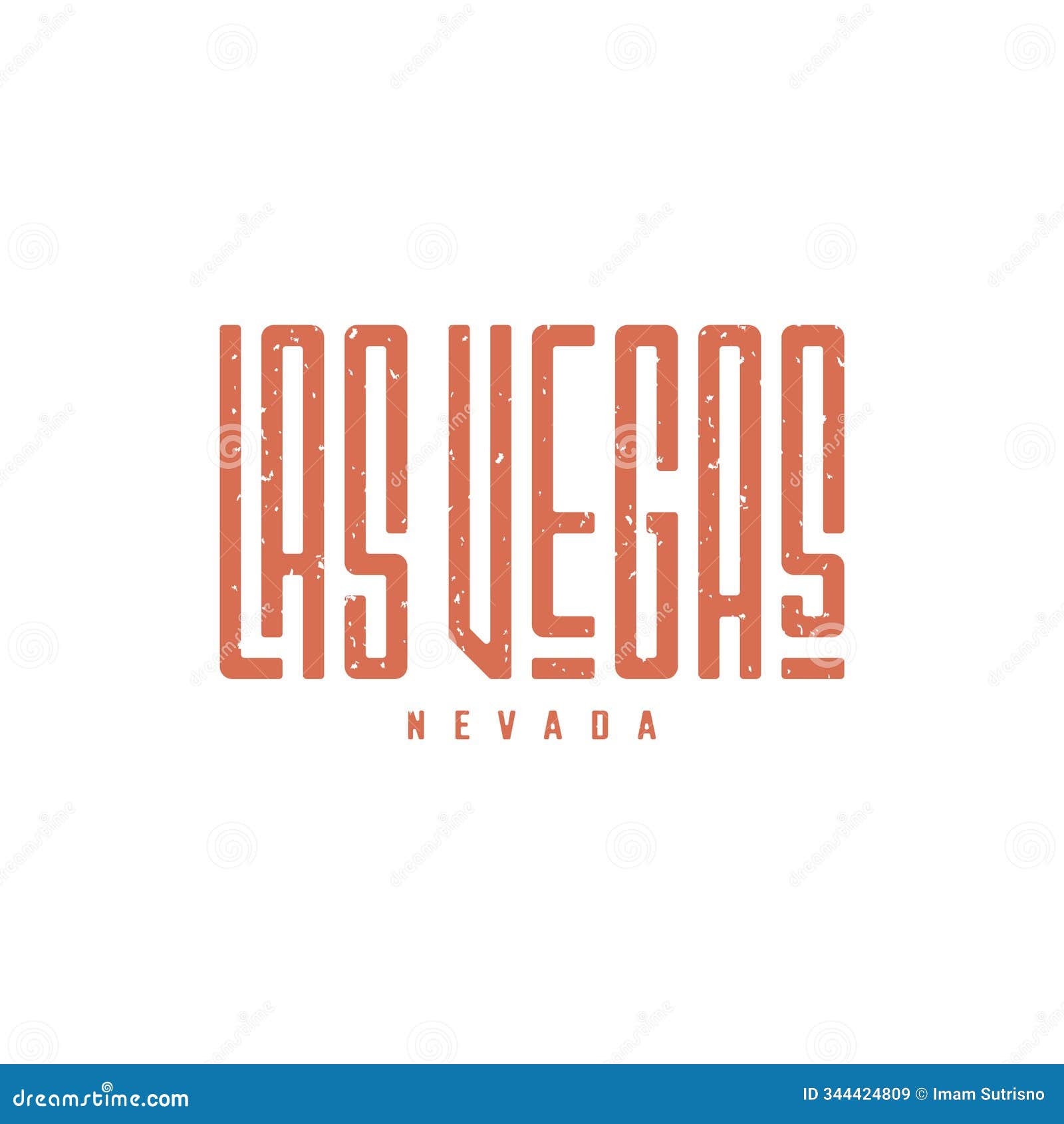 Las Vegas Lettering Typography Stock Illustration - Illustration of ...