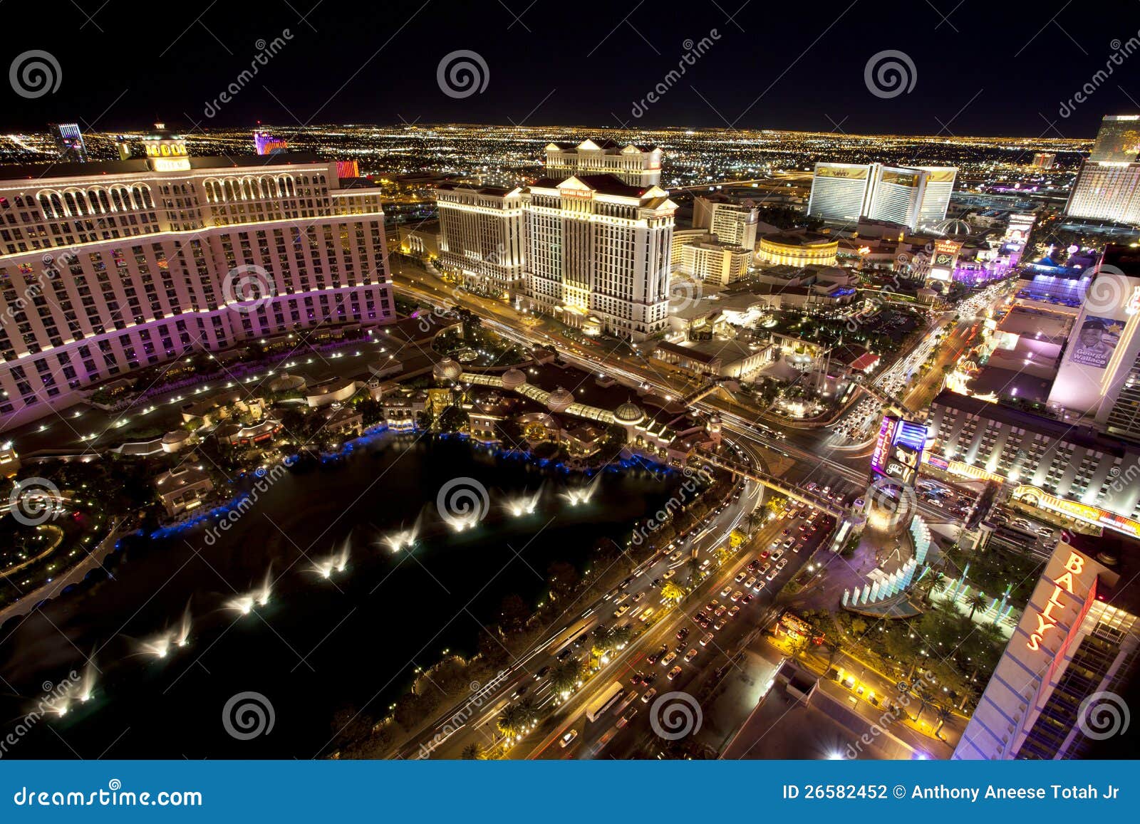 Las Vegas Nightlife editorial photography. Image of building - 26582452