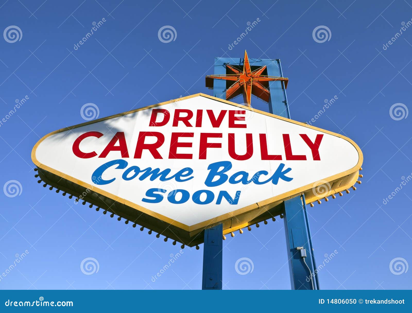 Las Vegas Sign Backside stock photo. Image of drive, neon - 14806050