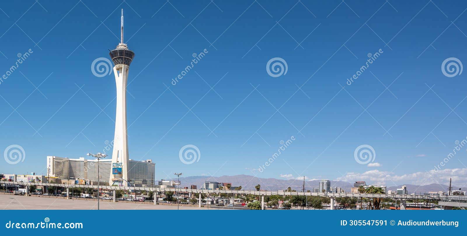 Las Vegas Strat tower editorial photo. Image of skyline - 305547591