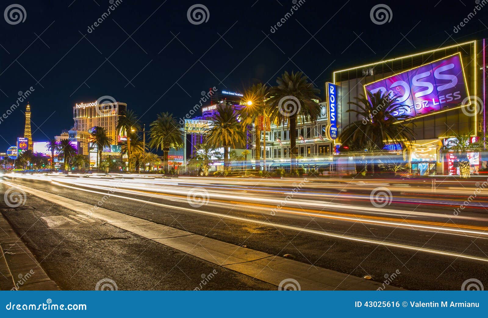 Las Vegas Strip Editorial Photo Image Of Lighting Street 43025616