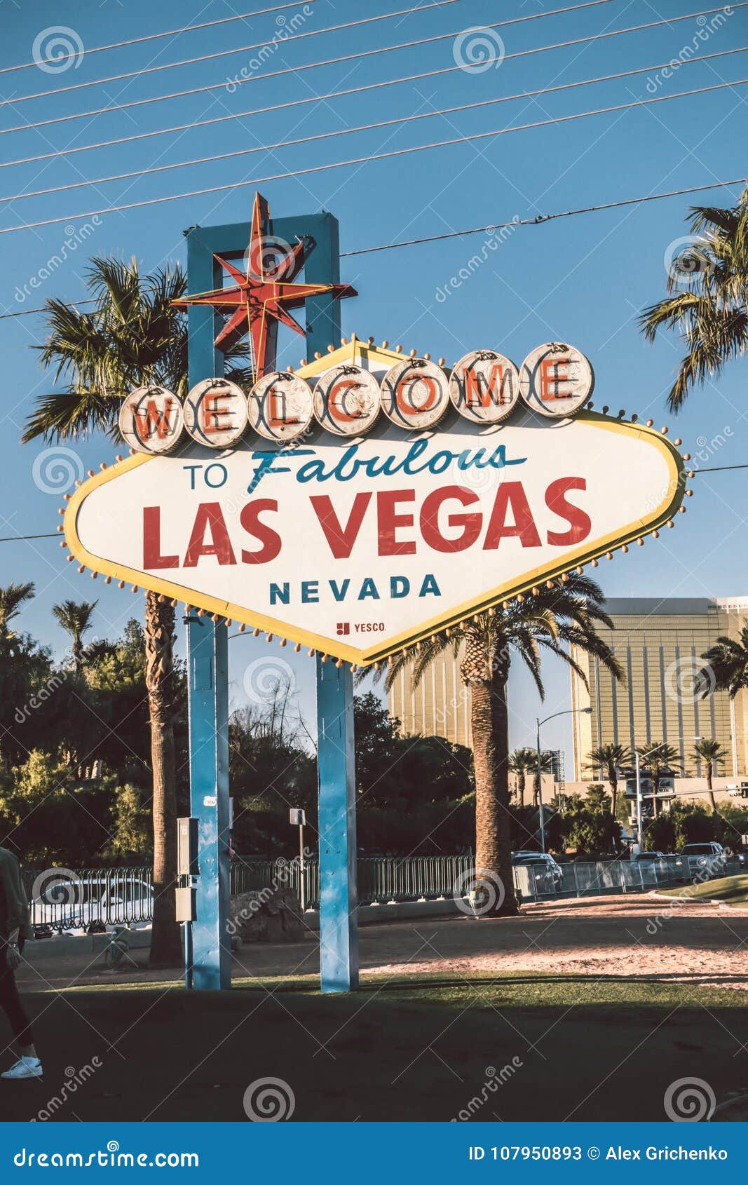 Las Vegas Welcome Neon Tourist Sign Editorial Photo | CartoonDealer.com ...