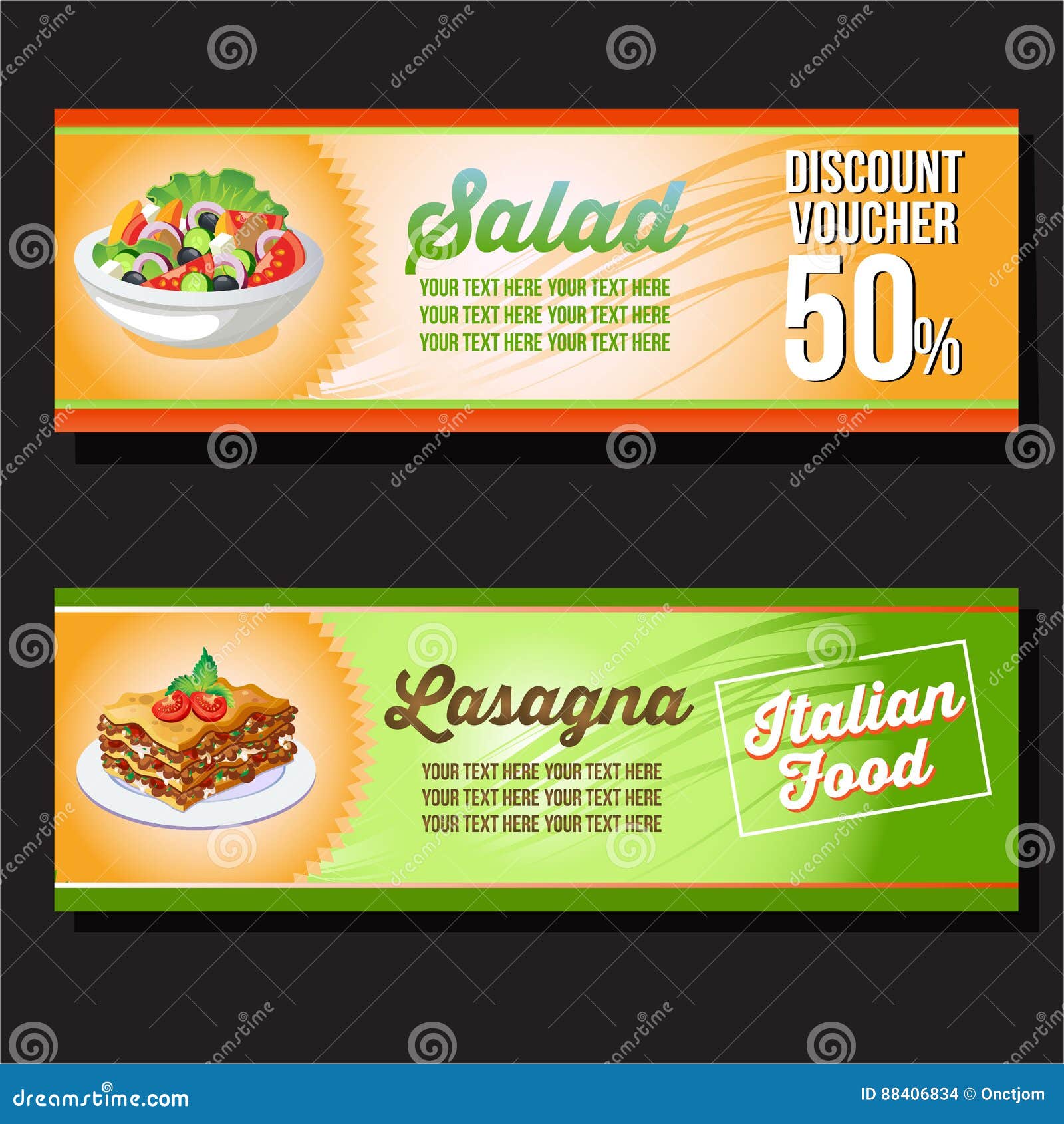 Lasagna banner stock vector. Illustration of fresh, pepper - 88406834