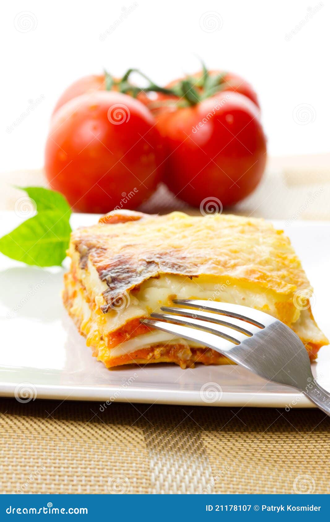 Lasagna dish stock image. Image of italy, classic, crispy - 21178107