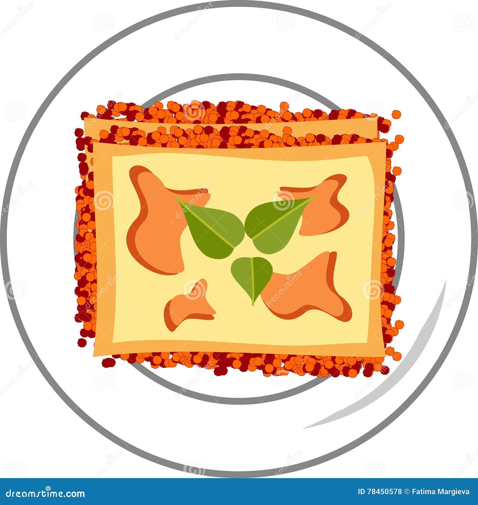 Lasagna flat icon stock vector. Illustration of icon - 78450578