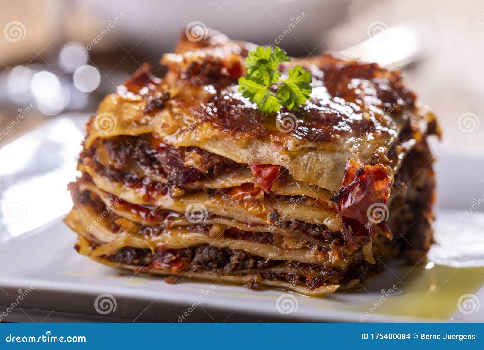 Lasagna stock photo. Image of italy, cheese, meal, dough - 175400084