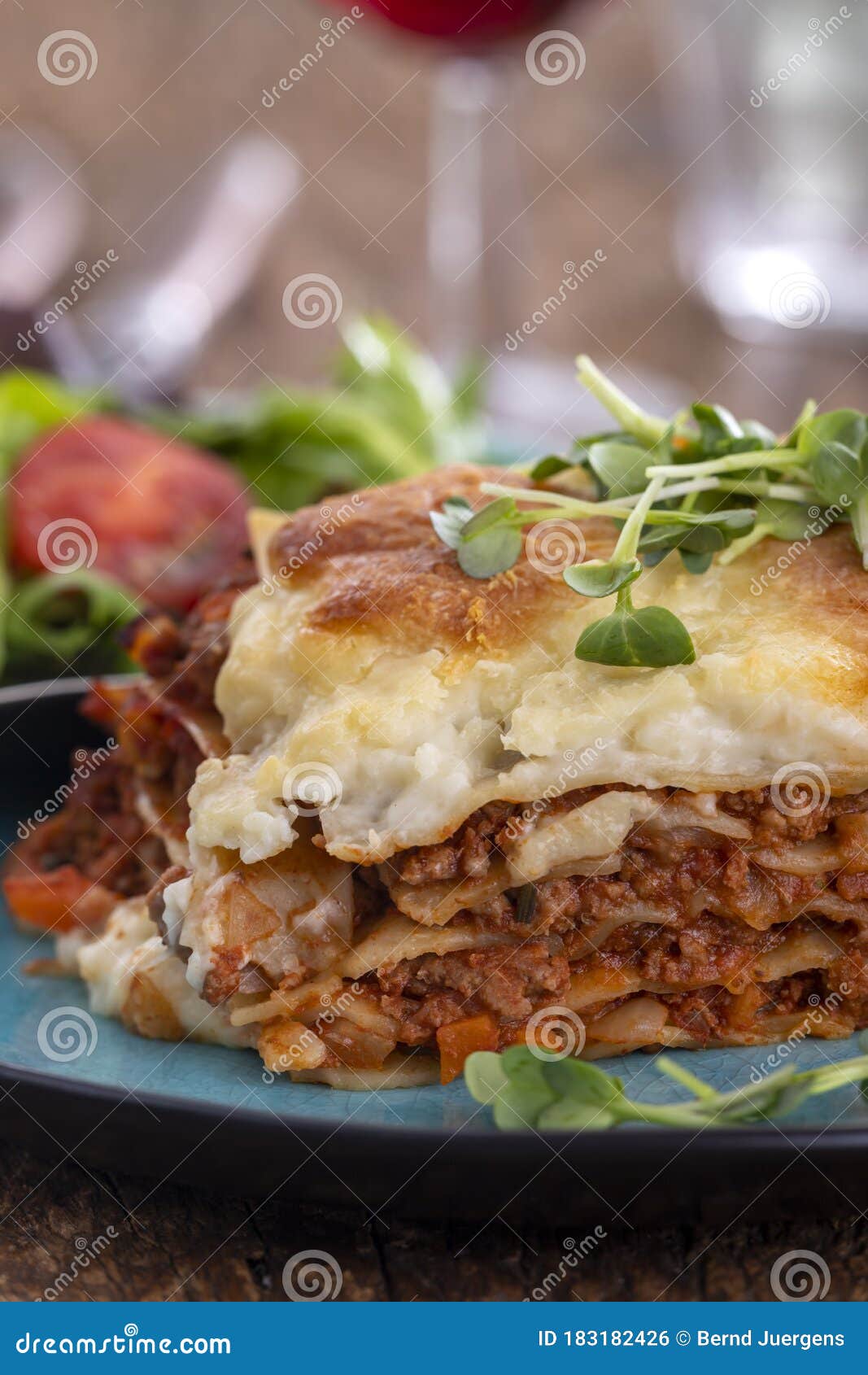 Lasagna stock photo. Image of dish, mince, layer, fresh - 183182426