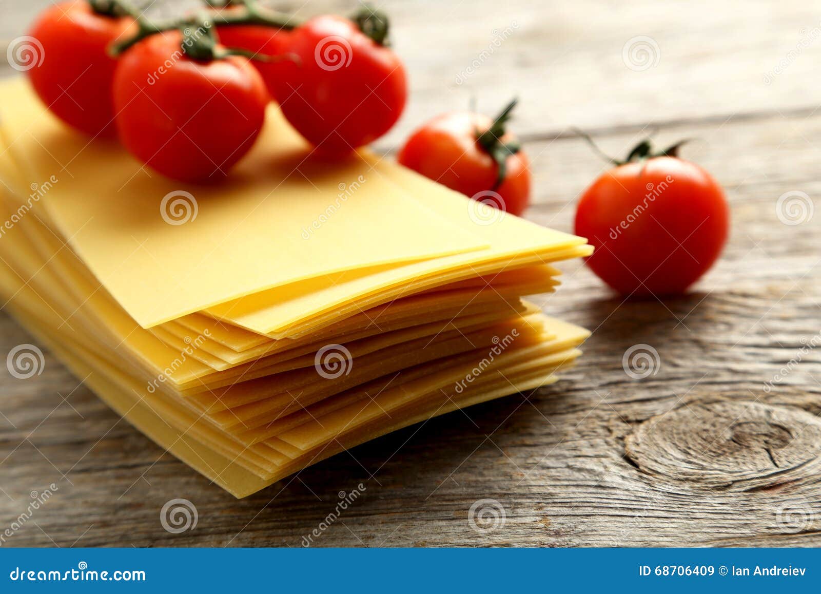 Lasagne Sheets Stack On White Background. Royalty-Free Stock ...