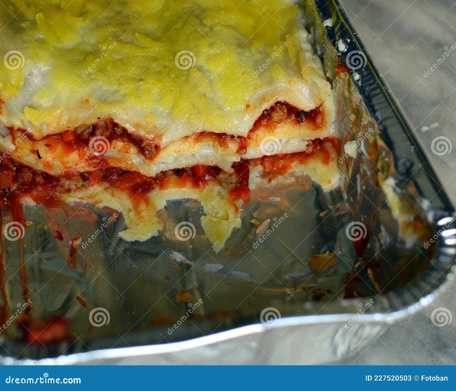 Lasagne in a box stock image. Image of tasty, lasagne - 227520503