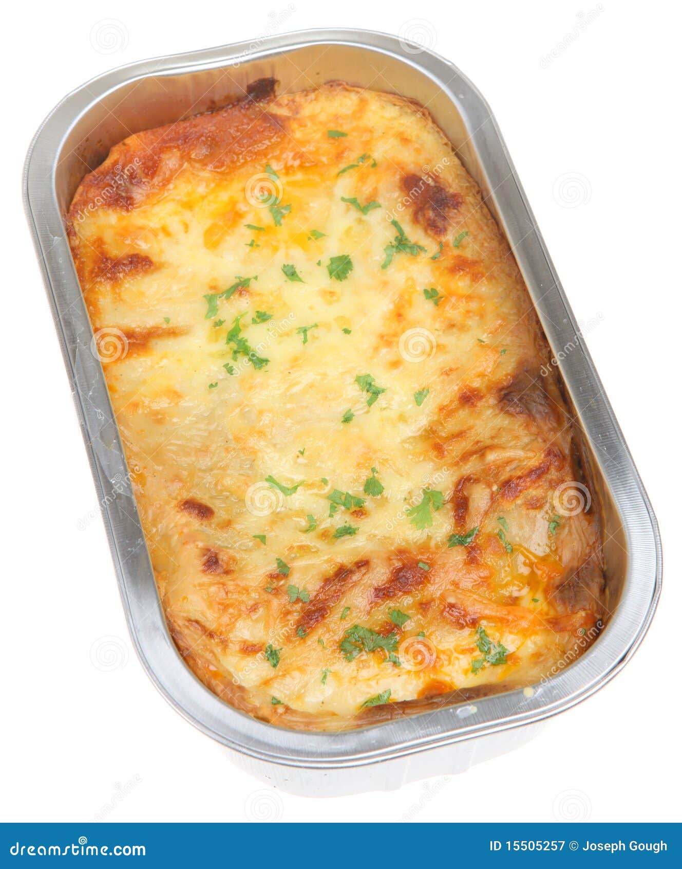 Lasanga in Foil Container stock image. Image of lasagna - 15505257