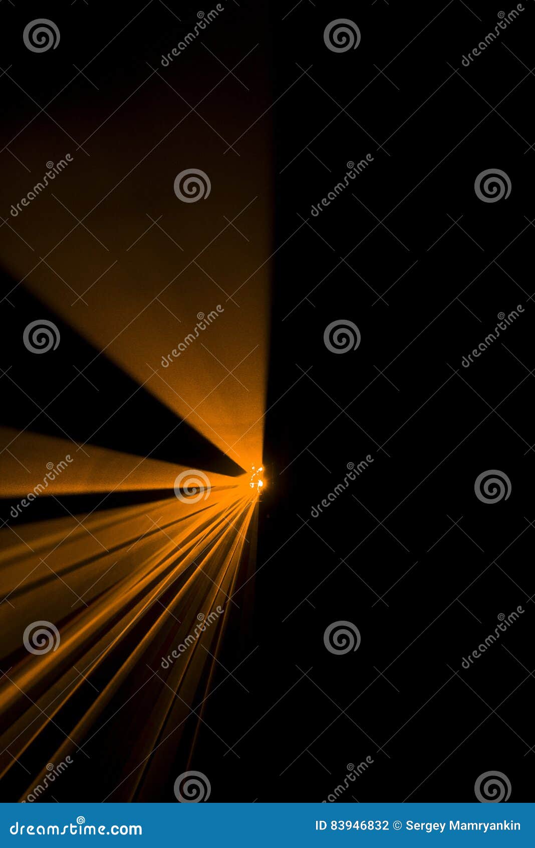 Laser beam orange stock photo. Image of burst, explosion - 83946832