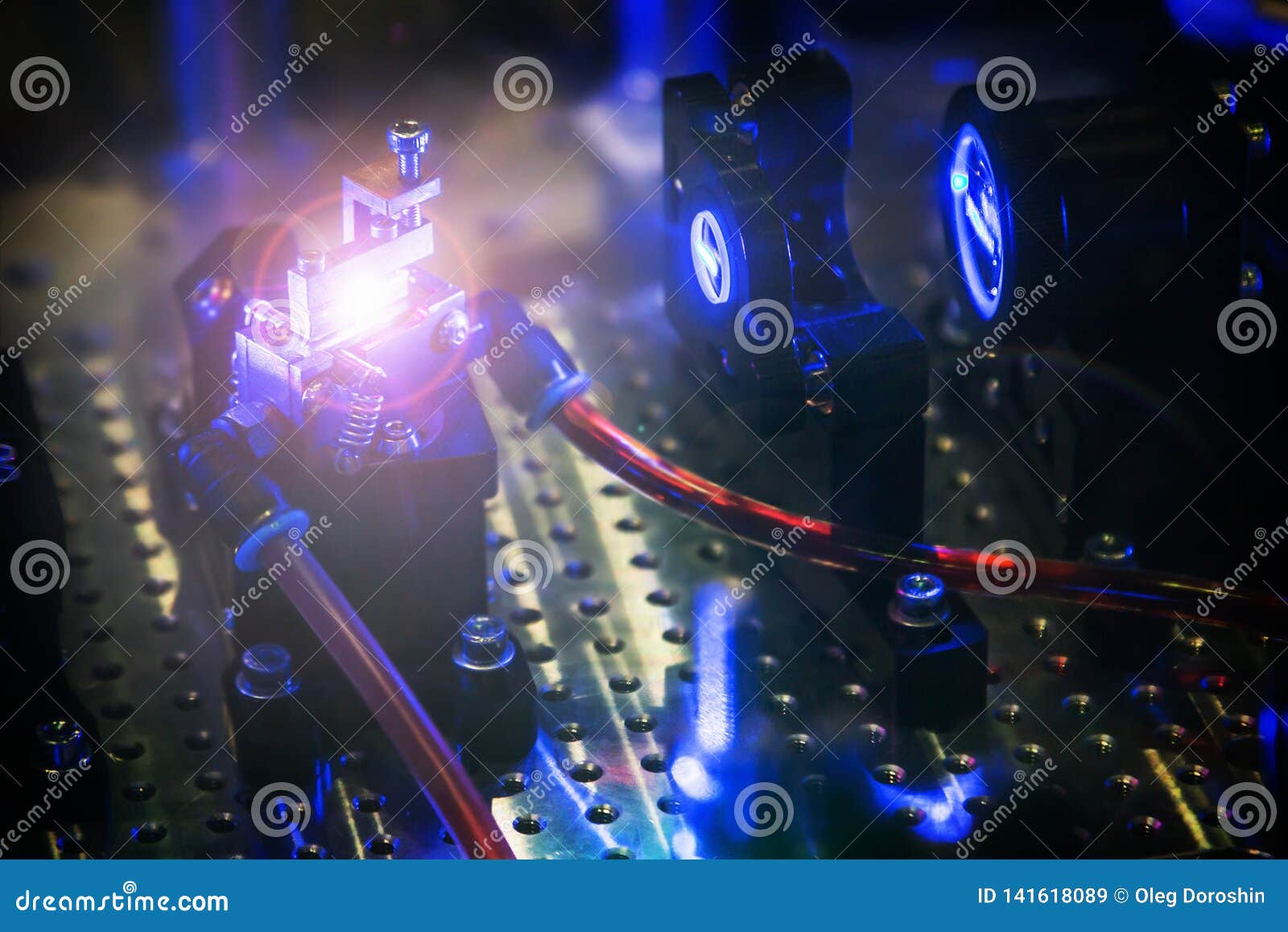 Red Laser In Laboratory Royalty-Free Stock Photography | CartoonDealer ...