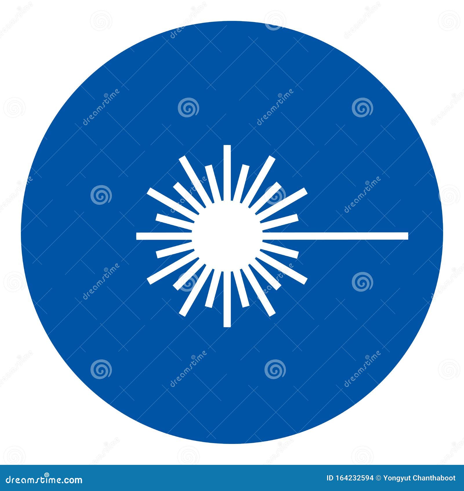Laser Beam Symbol,Vector Illustration, Isolate on White Background ...