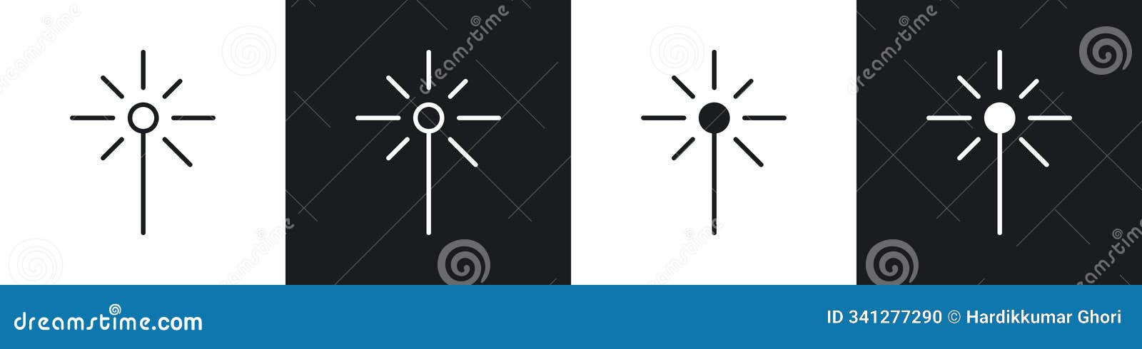 Laser beam icon stock illustration. Illustration of website - 341277290